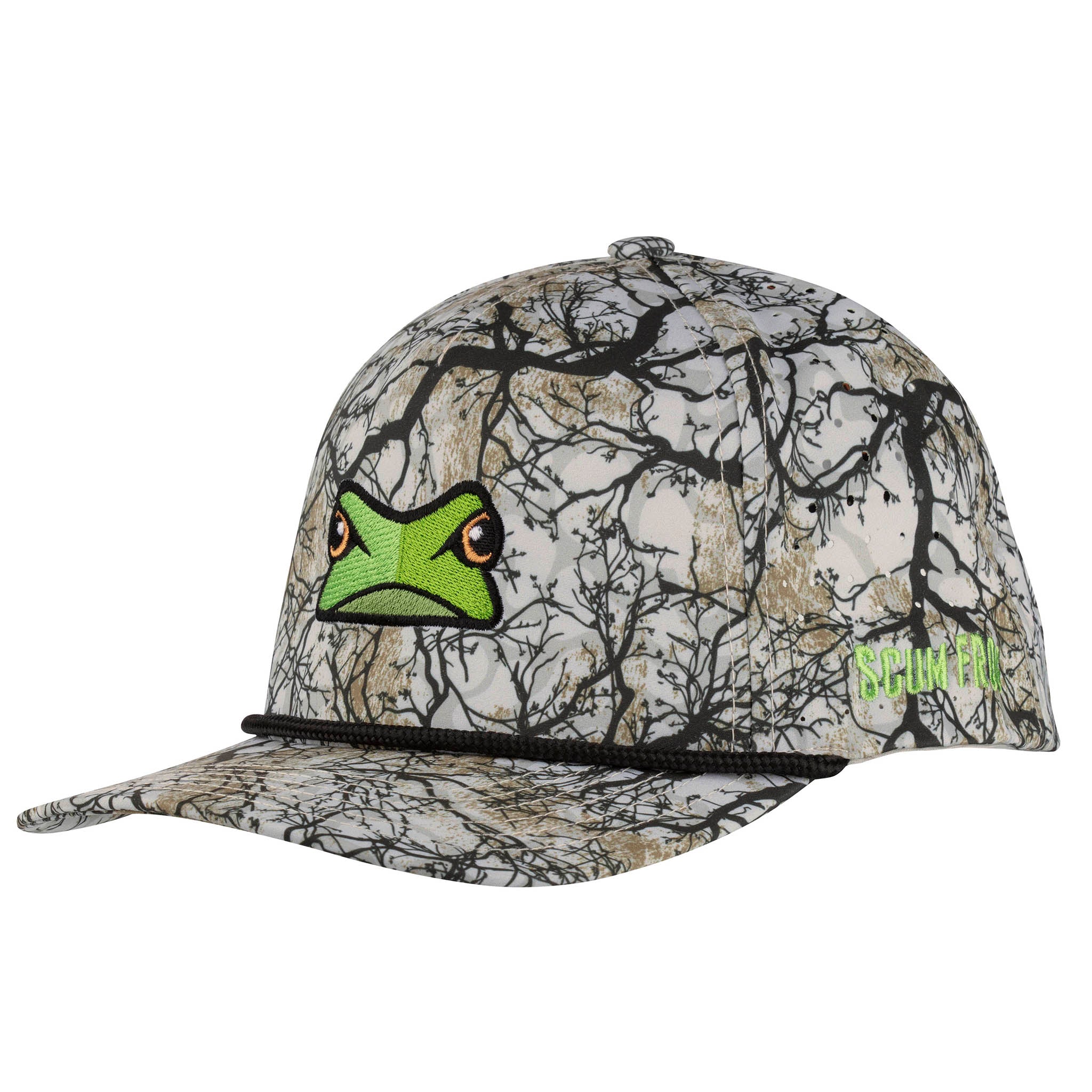 Scum Frog Storm Grey Camo Hat – American Baitworks Co.